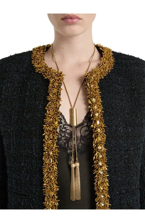 Balmain Embroidered Tweed Jacket