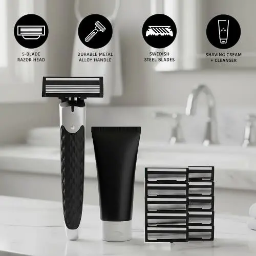 PURSONIC Ultimate Grooming Bundleelectric Shaver & Premium Shaving Kit