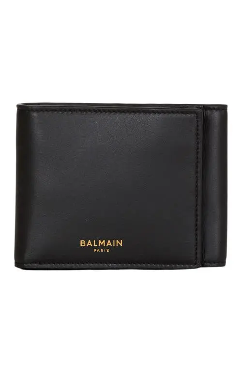 Balmain Smooth Leather Trifold Wallet