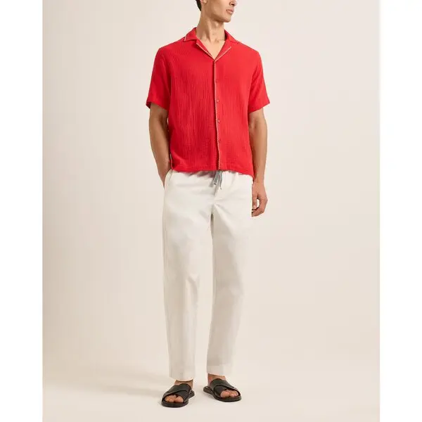 Orlebar Brown Maitan Relaxed-fit Shirt - Vermillion