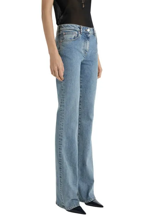 Balmain Bootcut Faded Denim Jeans