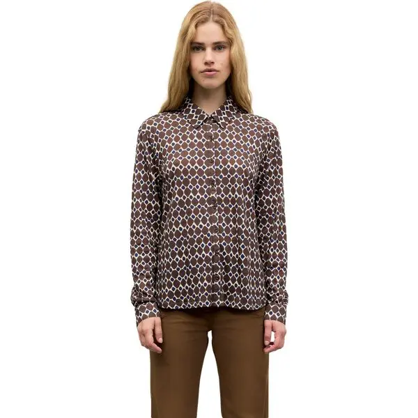 Gerard Darel Babs Long Sleeve Shirt - Brown