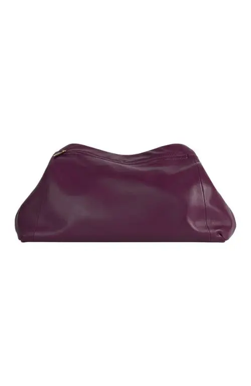 Balmain Dinner At 8 Medium Bag In Smooth Leather - Purple