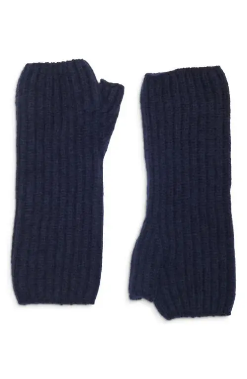 Johnstons Of Elgin Della Cashmere Wrist Warner Gloves - Dark Navy
