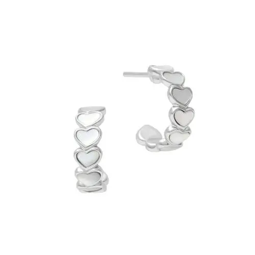 JAN LESLIE Sterling Heart Earring - Silver
