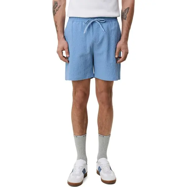 LES DEUX Seersucker Swim Trunks - Allure