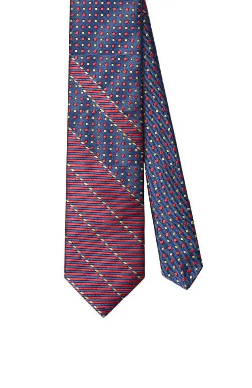 Robert Talbott Robert Oval Mix Best Of Class Necktie - Navy Multi