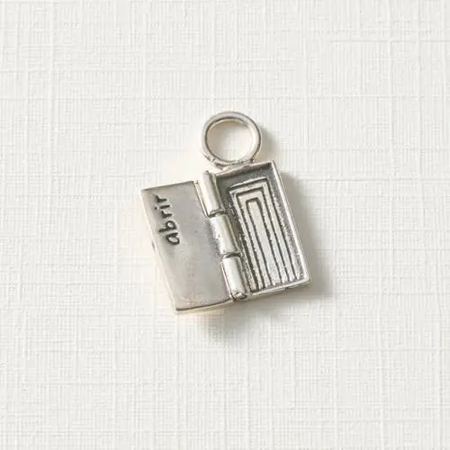 TEN THOUSAND VILLAGES Sterling Hinged Door Charm