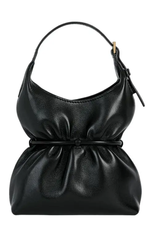 Balmain Sphynx Mini Bag In Smooth Leather - Black