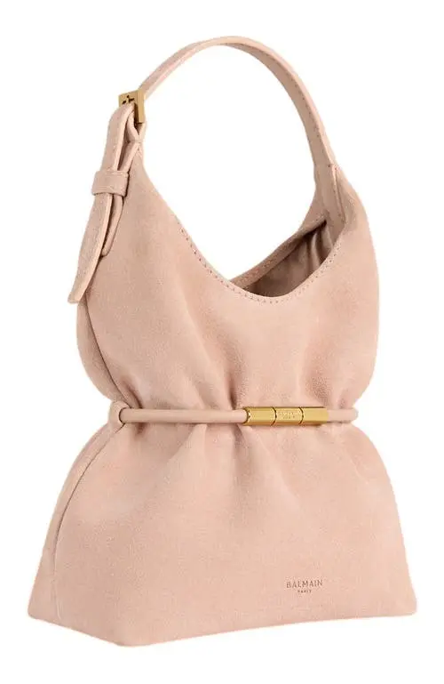 Balmain Sphynx Mini Bag In Suede