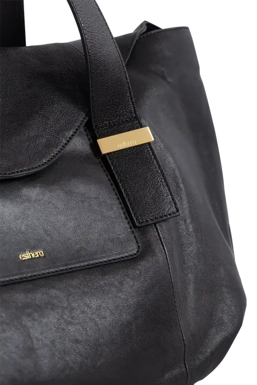 ESTHERA 7am Leather Shoulder Bag