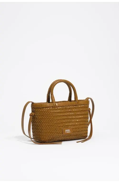 Bimba Y Lola Small Plaited Leather Crossbody Bag