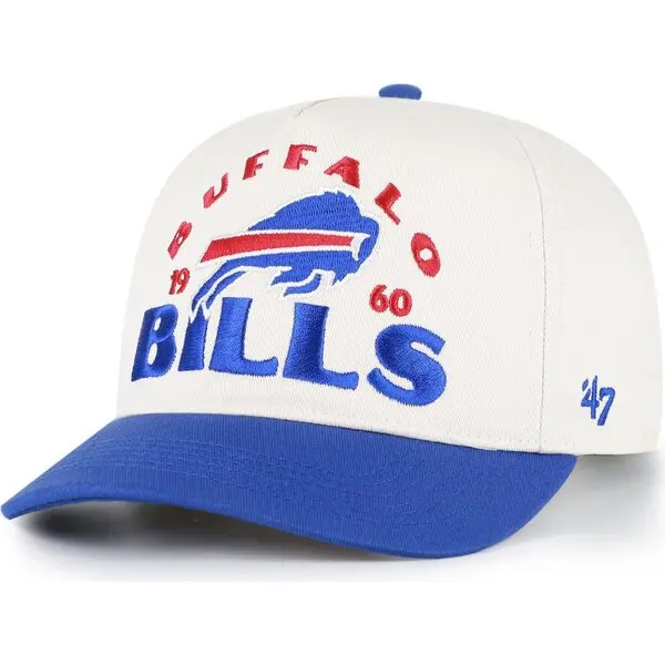 '47 Buffalo Bills Arcitext Hitch Adjustable Hat - Natural