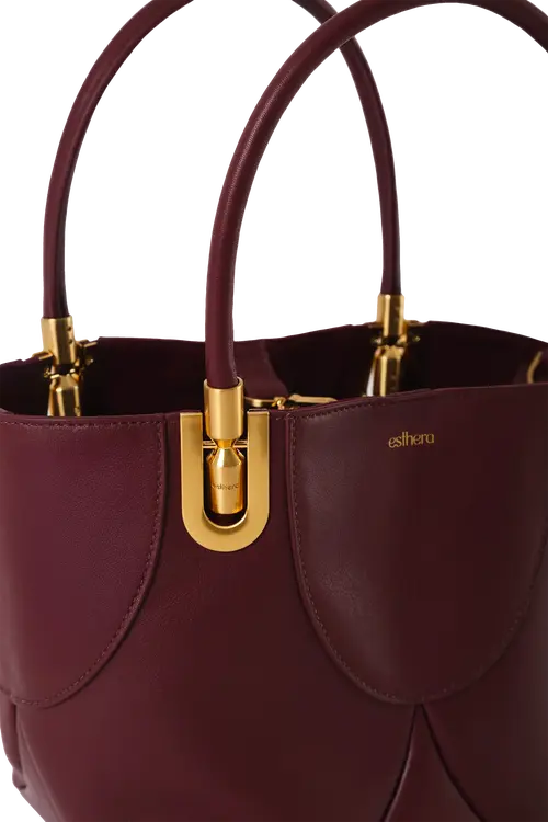 ESTHERA 4pm Leather Mini Handbag