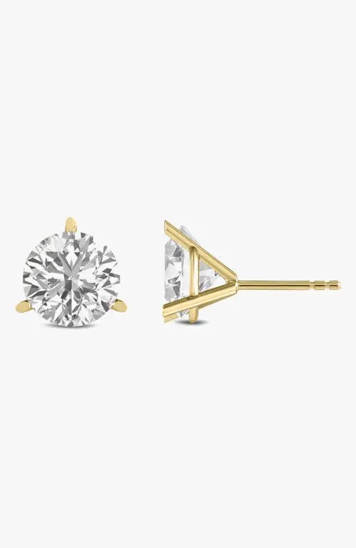 SEREIA OFFICIAL 14k 0.50 Ctw Round Lab Grown Diamond Stud Earrings - Yellow Gold