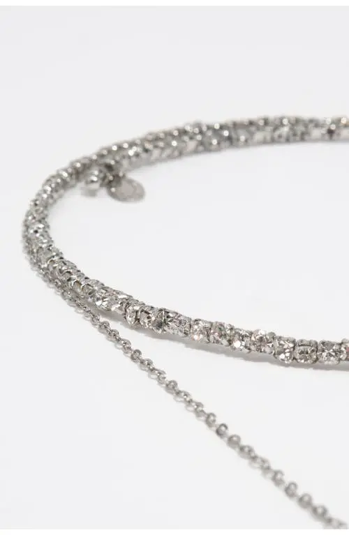 Bimba Y Lola Crystal Chain Choker With