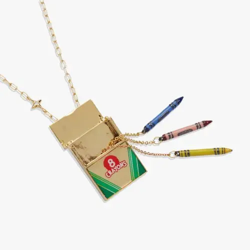 ALEX AND ANI Crayola Crayon Box Locket Necklace