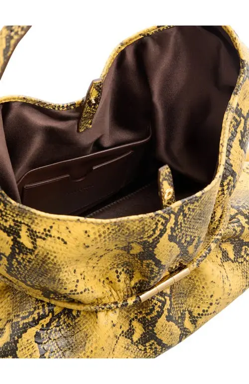 Balmain Sphynx Medium Bag In Python-effect Leather