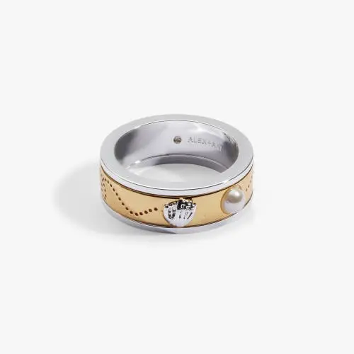 ALEX AND ANI Baseball Fidget Ring