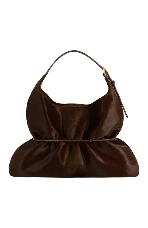 Balmain Sphynx Medium Bag In Pony-effect Leather