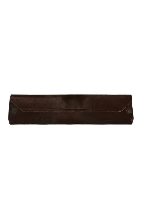 Balmain Long Clutch Bag In Pony-effect Leather