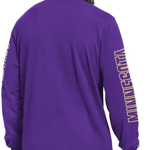 STARTER Minnesota Vikings Clutch Hit Ii Long-sleeve T-shirt