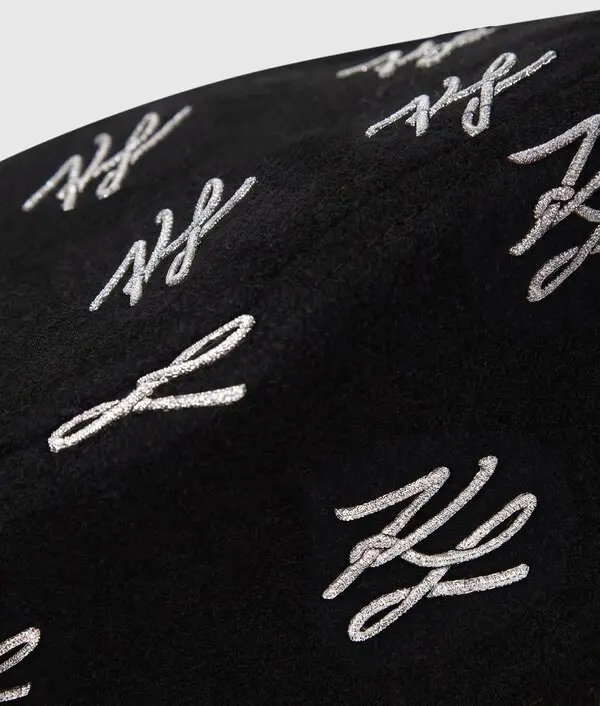 Karl Lagerfeld K/autograph Glitter Beret