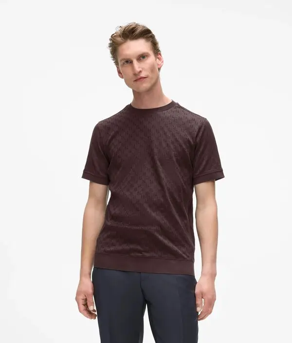 Karl Lagerfeld Regular Crewneck T-shirt - Black/brow