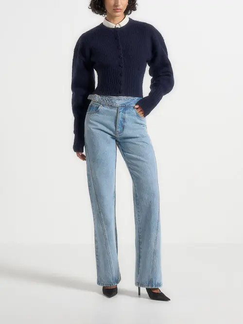 Manière De Voir Mayla Fitted Cinch Knitted Cardigan