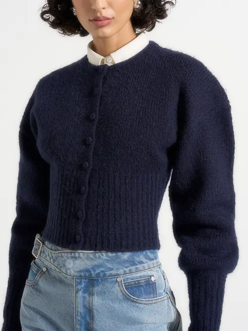 Manière De Voir Mayla Fitted Cinch Knitted Cardigan