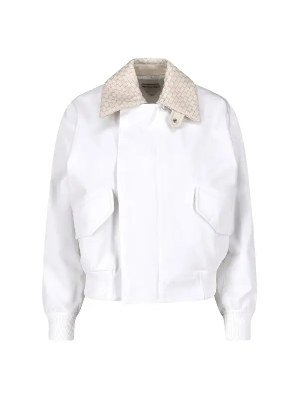 Bottega Veneta Jacket Collar "intrecciato - White