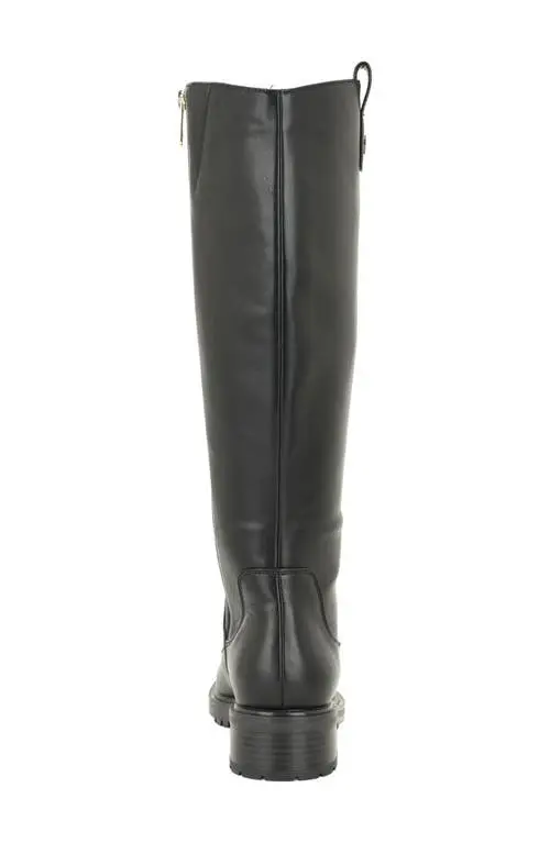 Tommy Hilfiger Ashere Knee High Faux Leather Boot - Black