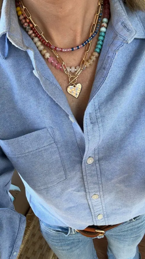 ERIN MCDERMOTT JEWELRY Layered Gemstone Necklace Set