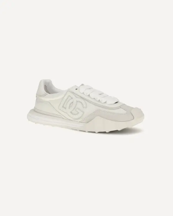 Dolce & Gabbana Athletic Fabric And Leather Sneakers
