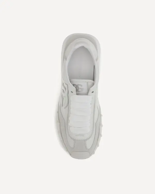 Dolce & Gabbana Athletic Fabric And Leather Sneakers