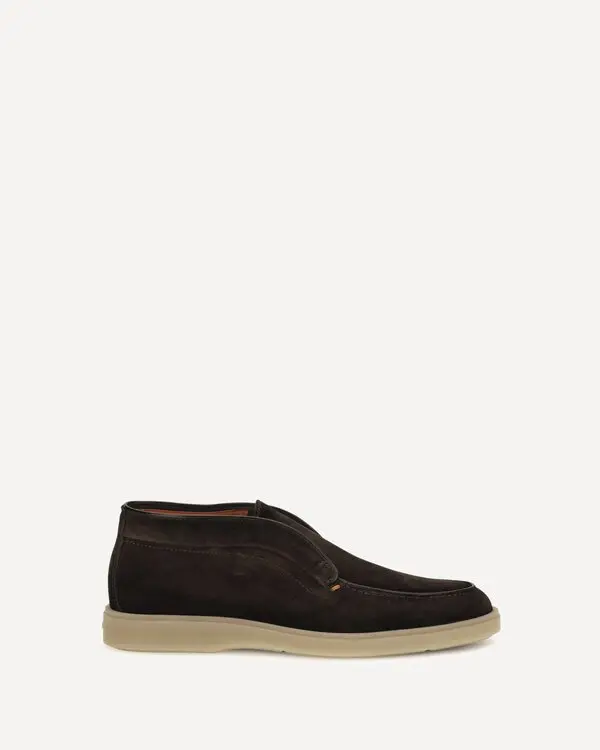 Santoni Digits Suede Loafers - Brown