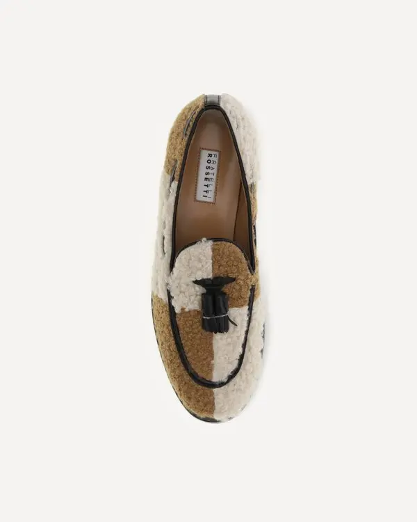 Fratelli Rossetti Two-tone Bouclé-effect Loafers