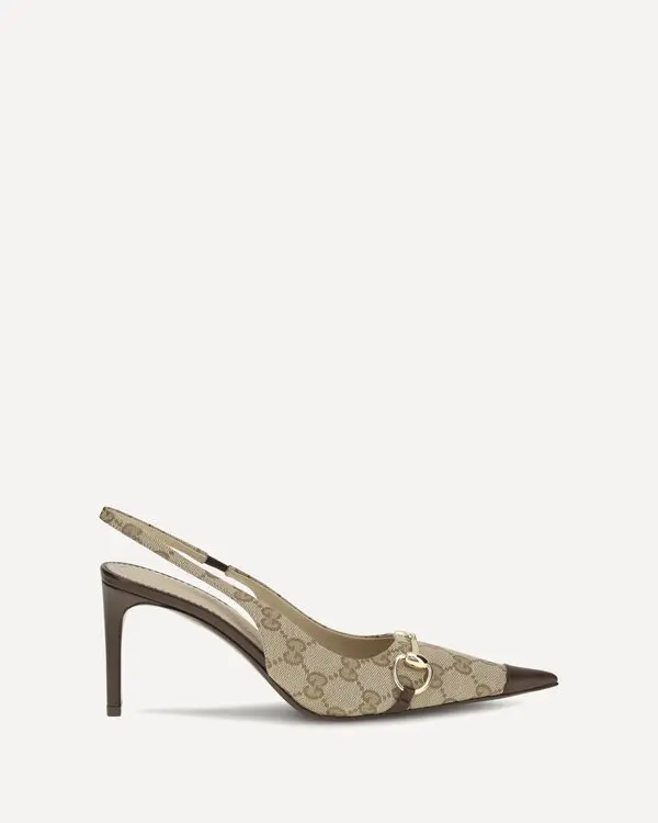 Gucci Donna Slingback Pumps - Beige