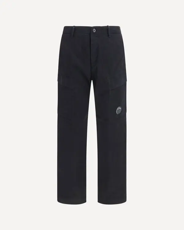 C.P. COMPANY Stretch Cotton Satin Cargo Pants