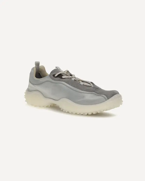 Miu Miu Bubble Sneakers In Technical Fabric And Suede - Grey