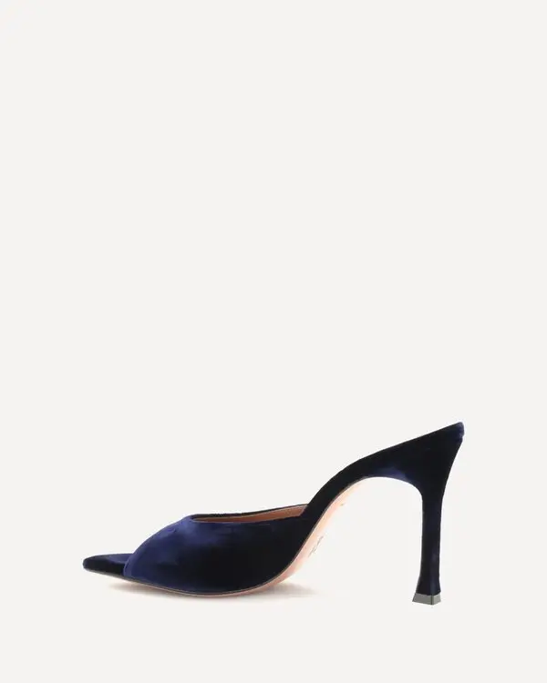 Amina Muaddi Alexa Velvet Sandals