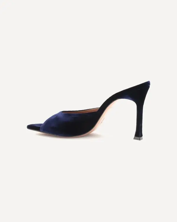 Amina Muaddi Alexa Velvet Sandals