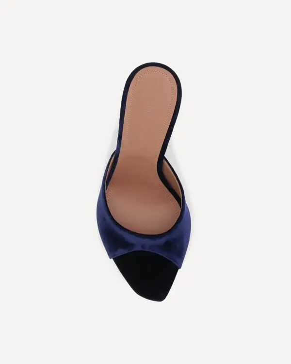 Amina Muaddi Alexa Velvet Sandals