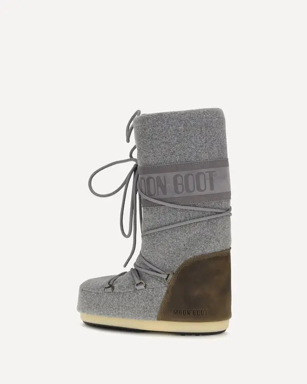 Moon Boot Mb Icon Nubuck Felt Snow Boots