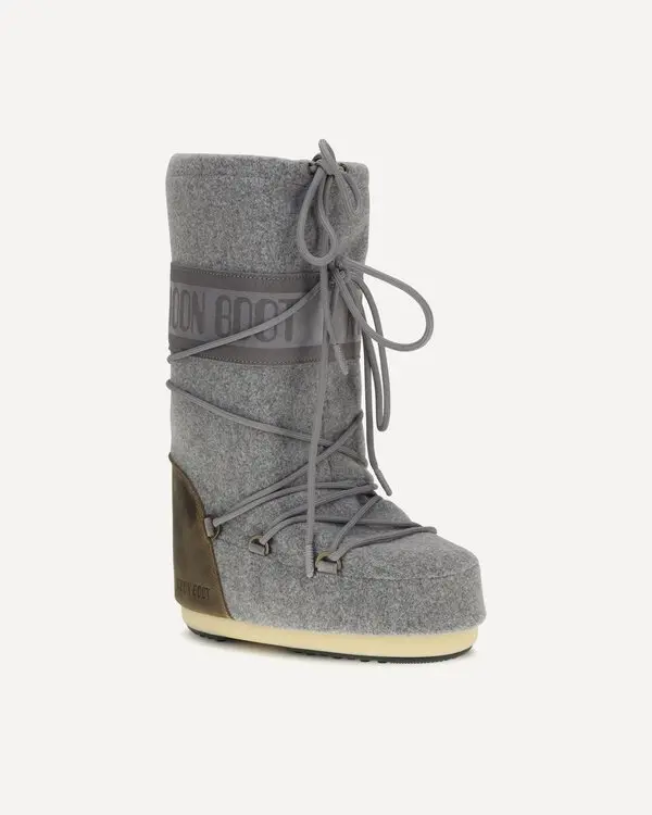 Moon Boot Mb Icon Nubuck Felt Snow Boots