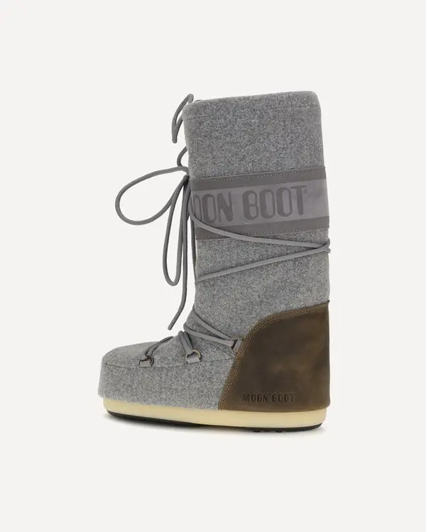 Moon Boot Mb Icon Nubuck Felt Snow Boots
