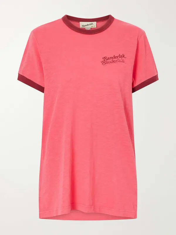 SANDERLAK Cotton-jersey T-shirt