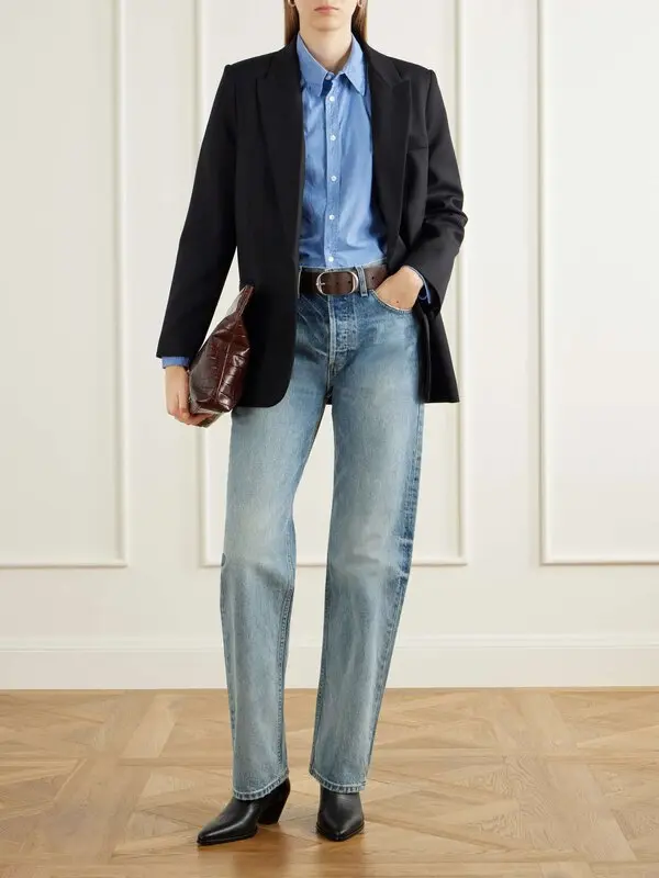 NILI LOTAN Raphael Cotton-poplin Shirt
