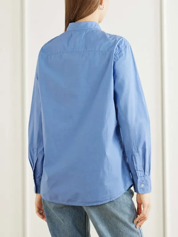 NILI LOTAN Raphael Cotton-poplin Shirt