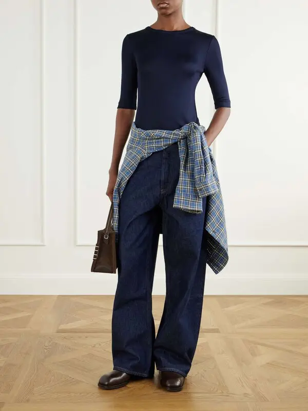 AGOLDE Rounded Baggy Regenerative Cotton Mid-rise Wide-leg Jeans